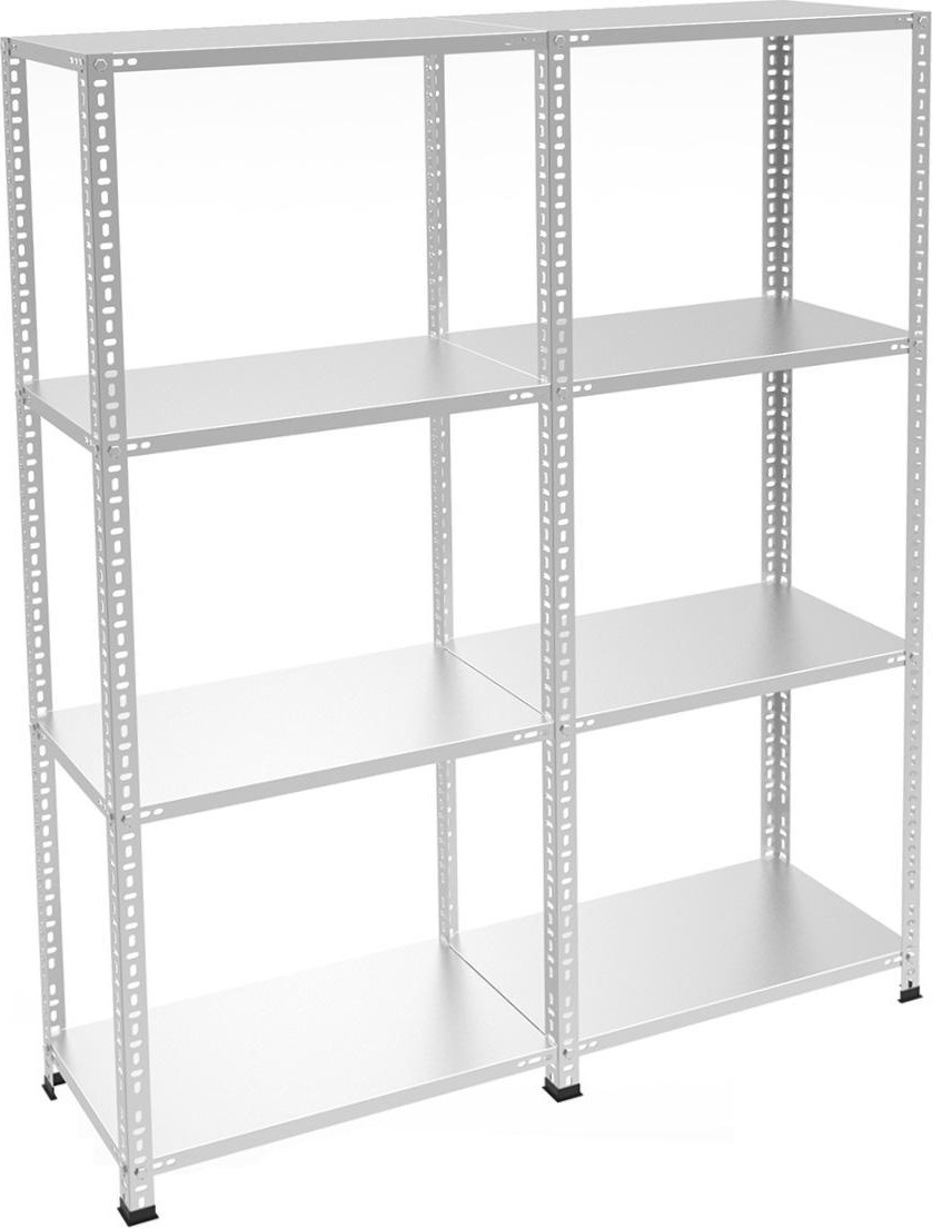 4 Katlı Duble Galvaniz Çelik Raf - Depo, Arşiv, Kiler, Dosya, Market ...