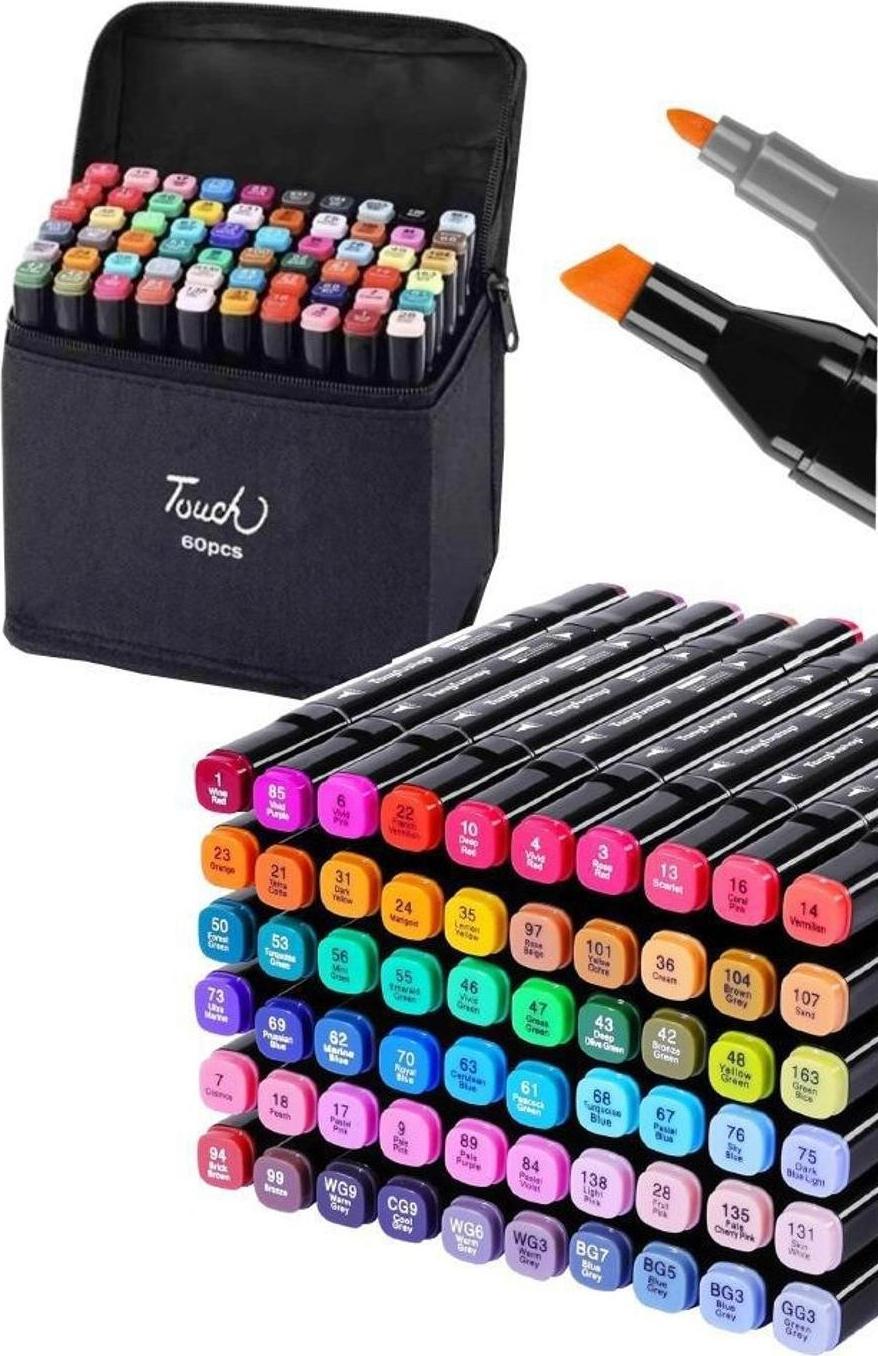 Touch Jinat Marker Set - 60 Renk - idefix