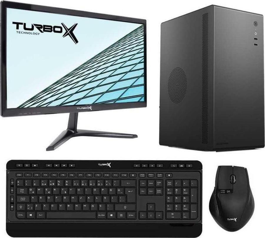 Turbox Tx3840 i5 10400F 8GB DDR4 256GB NVMe 2GB GT740 19.5 inç Masaüstü ...