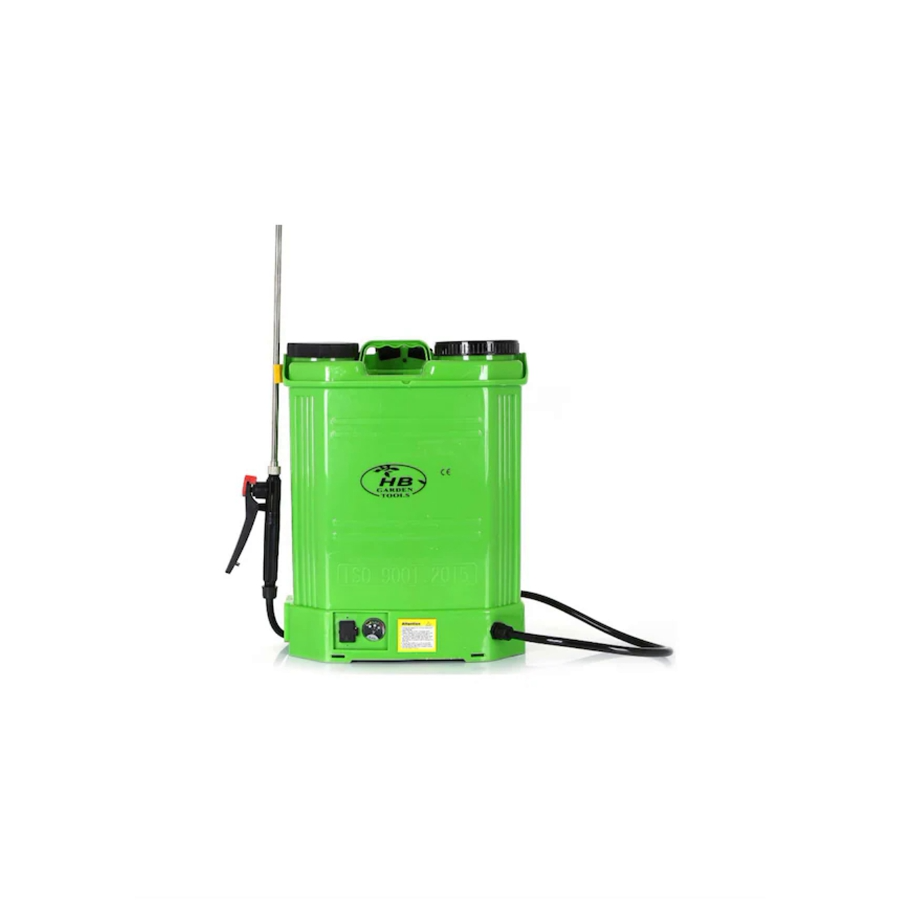 HB 16lt 130cm 5.5kg 12V 8Ah Yeşil Sırt Tipi Akülü İlaçlama Makinesi ...
