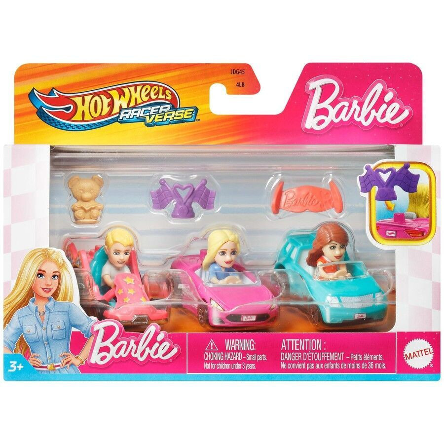 Barbie Oyuncak Racerverse Barbie 3 Lü Araba Seti JDG45 - idefix