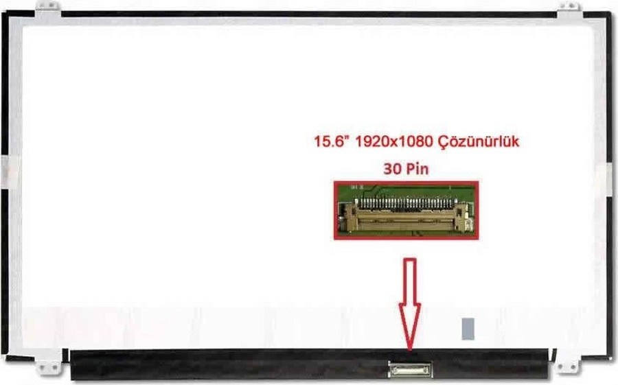 B156HTN03.5 HW1A Uyumlu 30 pin 15.6 Full HD Slim Led 1920x1080 Ekran ...