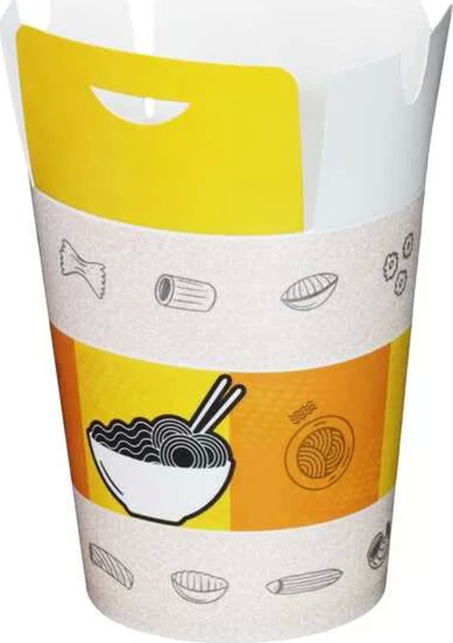 Karton Noodle Kutusu 16 oz - 50 Adet - idefix