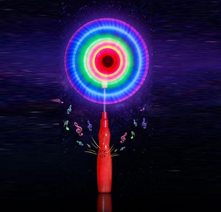 FLASHİNG LİGHT UP LED SPİNNİNG RENKLİ LED IŞIKLI DÖNEN UFO PERVANE ...