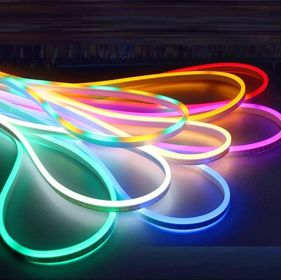 HORTUM IŞIK RENKLİ LED IŞIKLI RGB NEON FLEXİBLE STRİP LED LİGHT 5 METRE ...