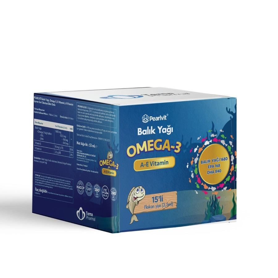 Pearlvit Balık Yağı Omega-3 içeren Flakon 15li - idefix