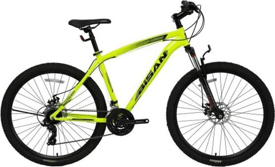 BİSAN MTS 4600 ERKEK DAĞ BİSİKLETİ 46CM MD 27.5 JANT 21 VİTES NEON SARI ...