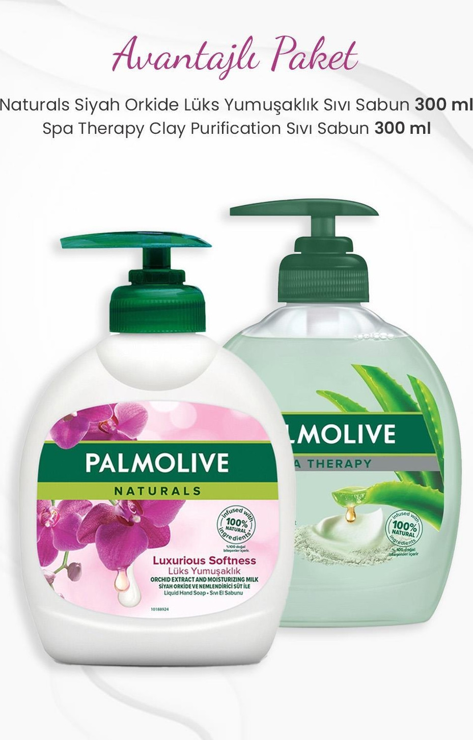 Palmolive Naturals Siyah Orkide ve Spa Therapy Sıvı Sabun 300 ml - idefix