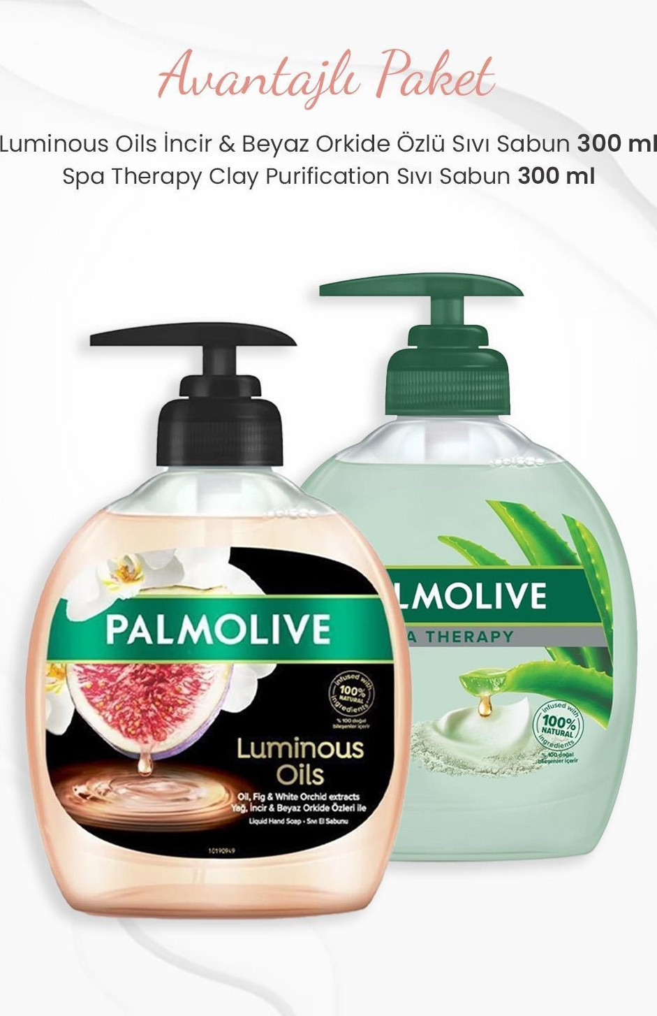 Palmolive İncir & Beyaz Orkide 300 ml ve Spa Therapy Sıvı Sabun 300 ml ...