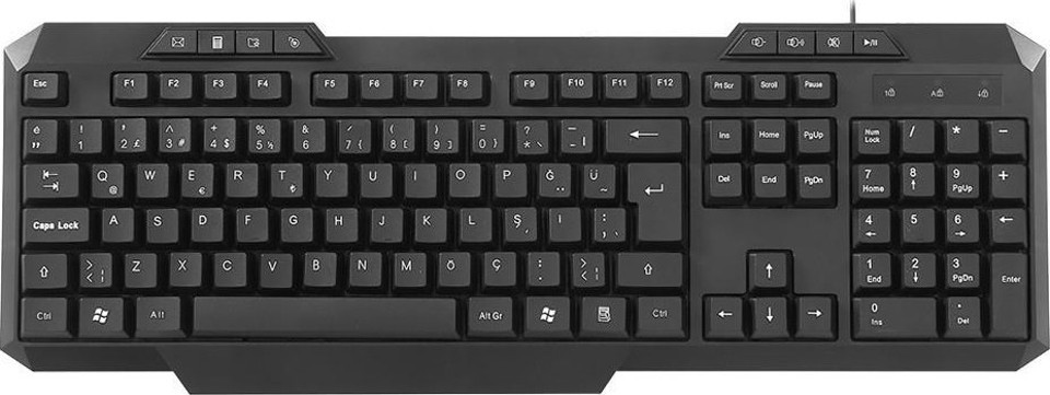 Frisby FK-4816QU Kablolu Q-Türkçe Multimedya Klavye