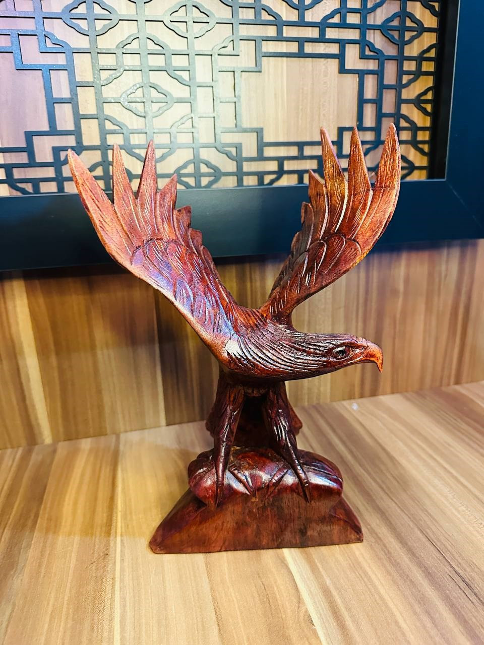 MYK Hediye ve Sanat Atölyesi Ahşap Kartal Heykeli El Yapımı Şahin ...