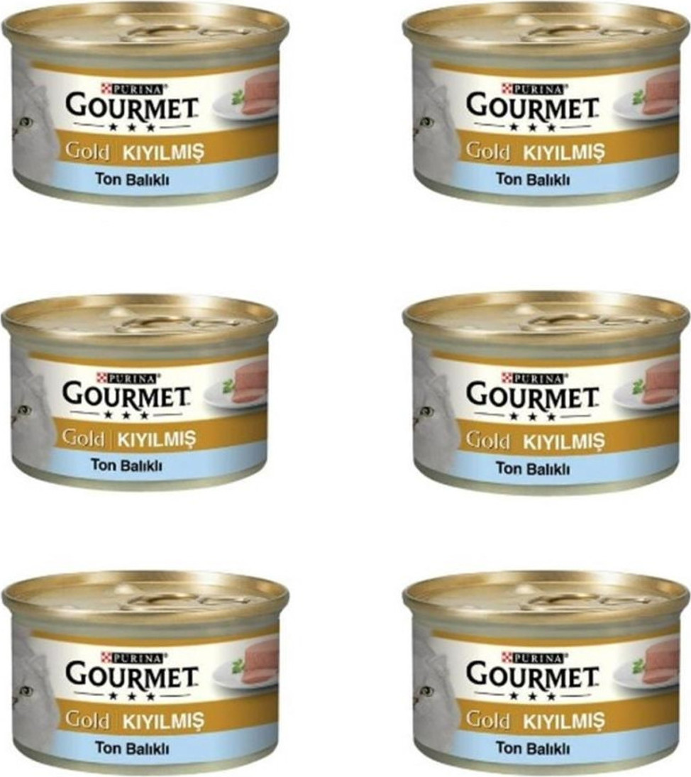 Gourmet Gold Ton Balık Yetişkin Kıyılmış Kedi Konservesi 6x85 Gr - KONG ...