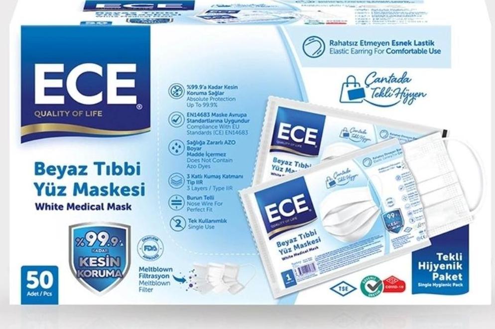 Ece Steril Cerrahi Maske 50'li - idefix