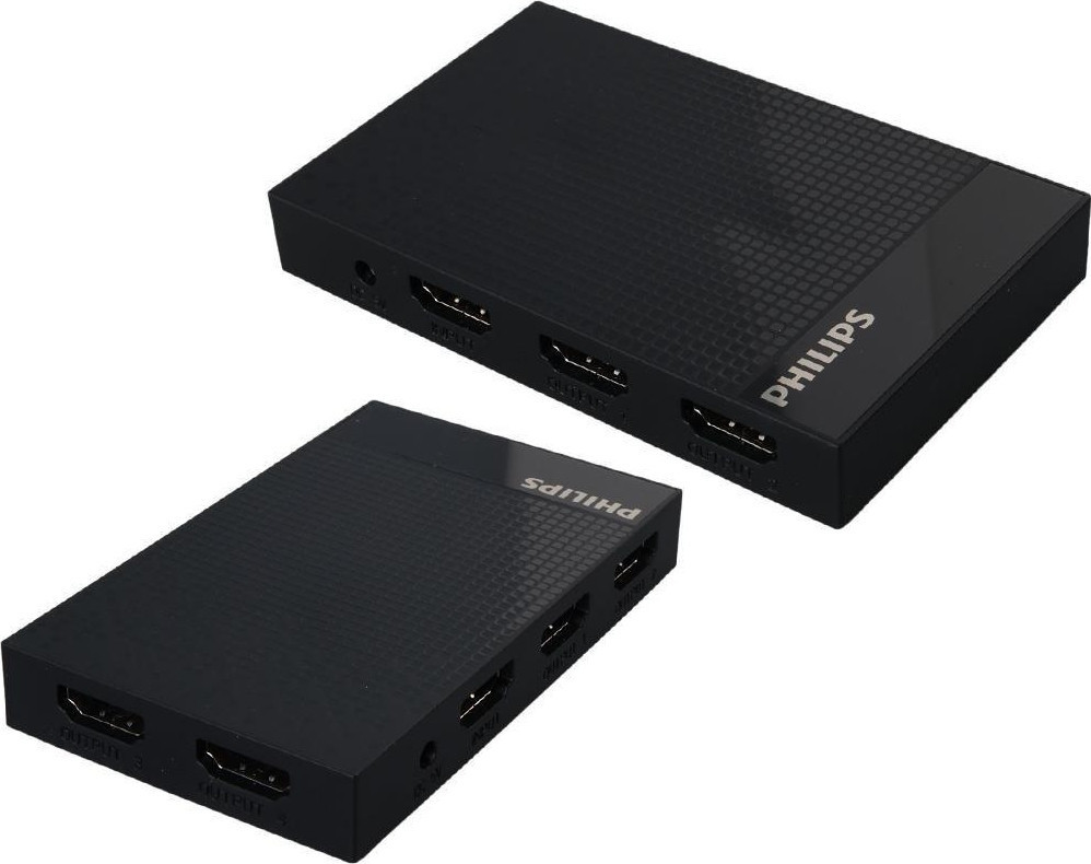 Philips SWV9023B/93 4K HDMI Splitter 1 Giriş - 4 Çıkış Ultra HD Görüntü ...